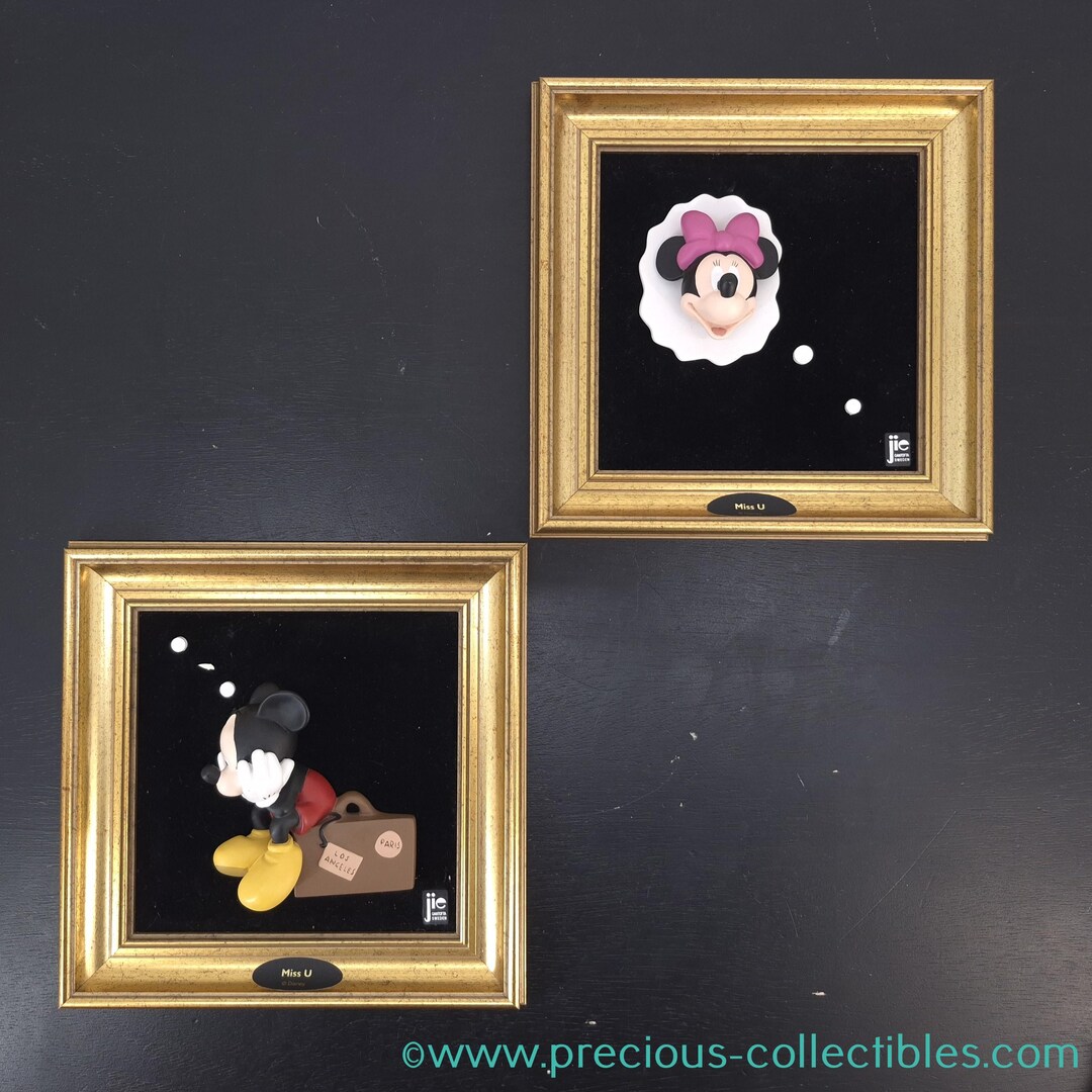 Extremely Rare! Vintage 3D Painting of Mickey Mouse and Minnie Mouse ...