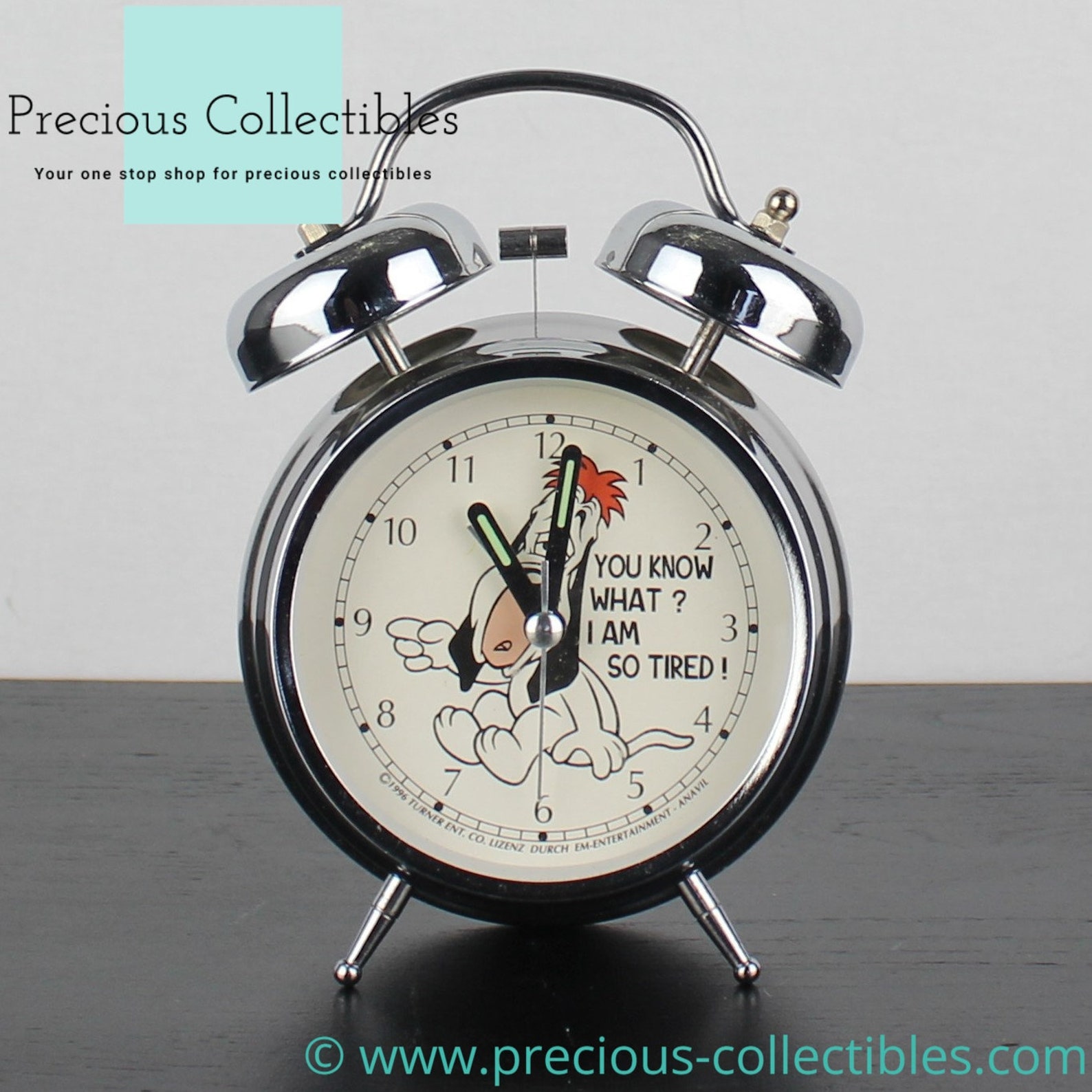Extremely Rare! Vintage Droopy Alarm Clock. Collectible. Turner ...