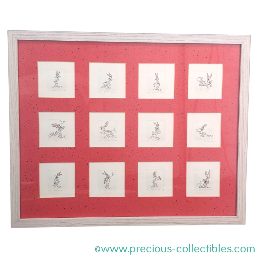 Extremely Rare! Vintage Bugs Bunny Etching Collection of 9 Etchings ...