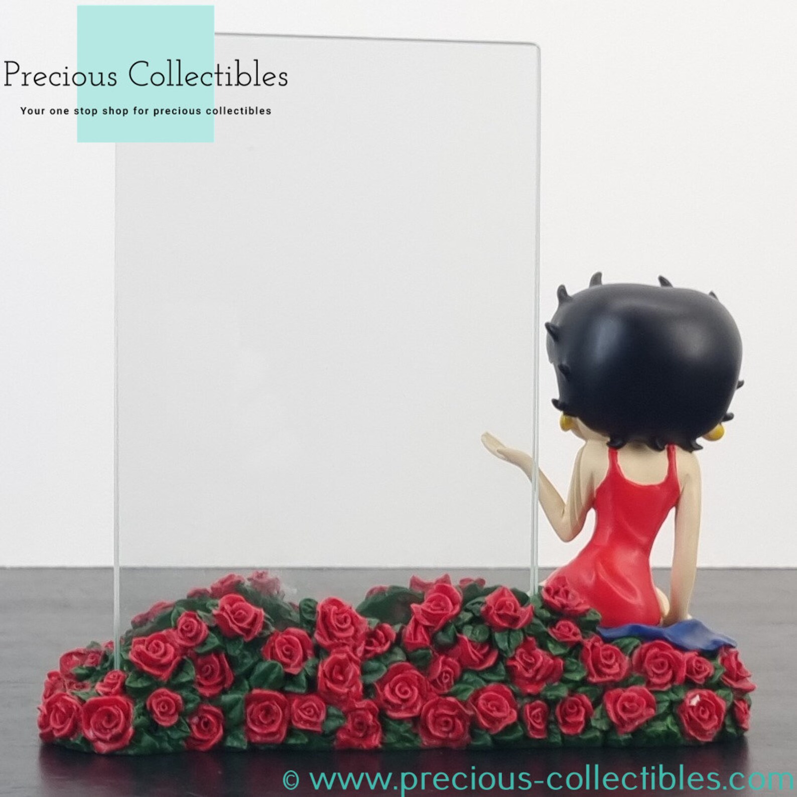 Extremely Rare Vintage Betty Boop on a Bed of Red Roses Collectible ...