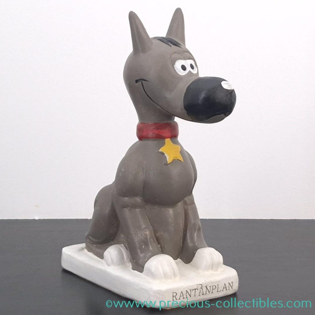 Extremely Rare! Vintage Rantanplan Statue. A Lucky Luke Collectible ...