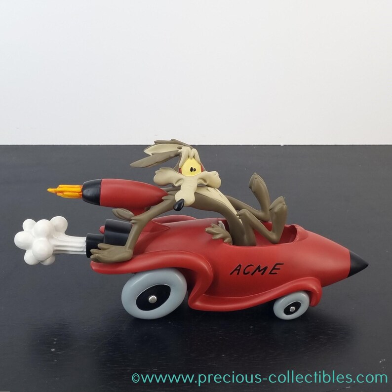 Extremely Rare Vintage Wile E. Coyote on a Rocket Statue. Wile E ...