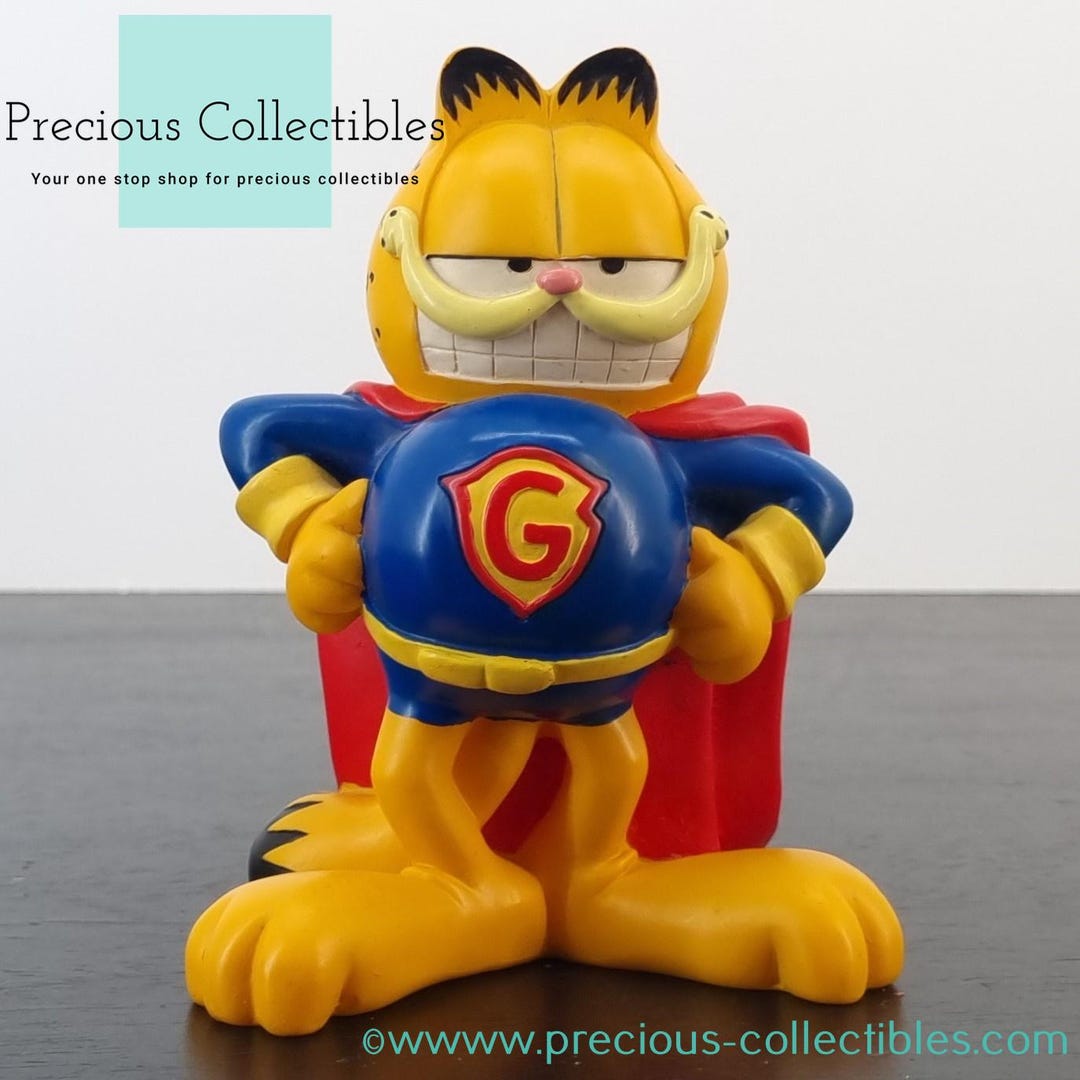 Extremely Rare! Super Garfield Money Box. Save up With Super Garfield ...