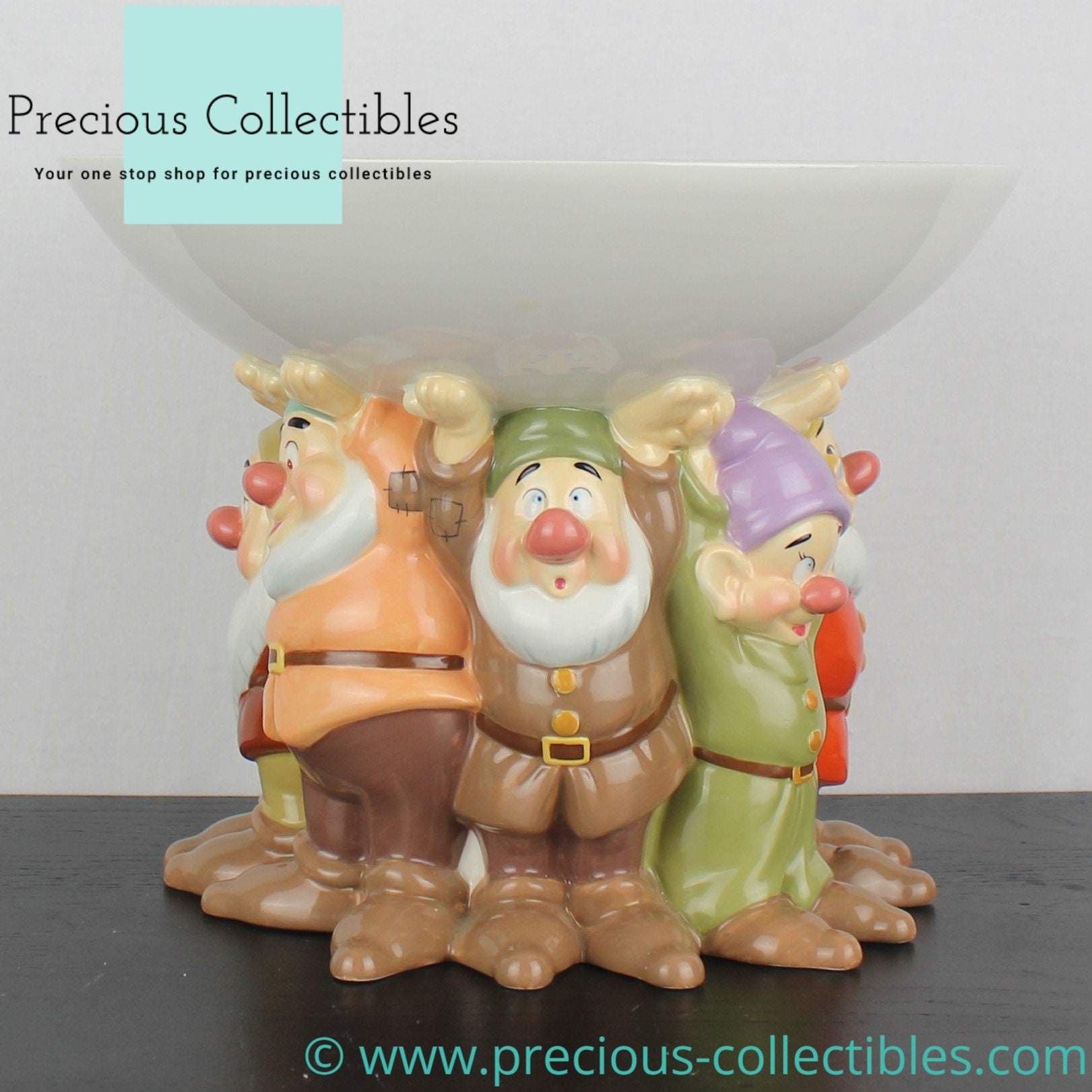 Extremely Rare! Dish of the Seven Dwarfs From Snow White. Made by Walt ...