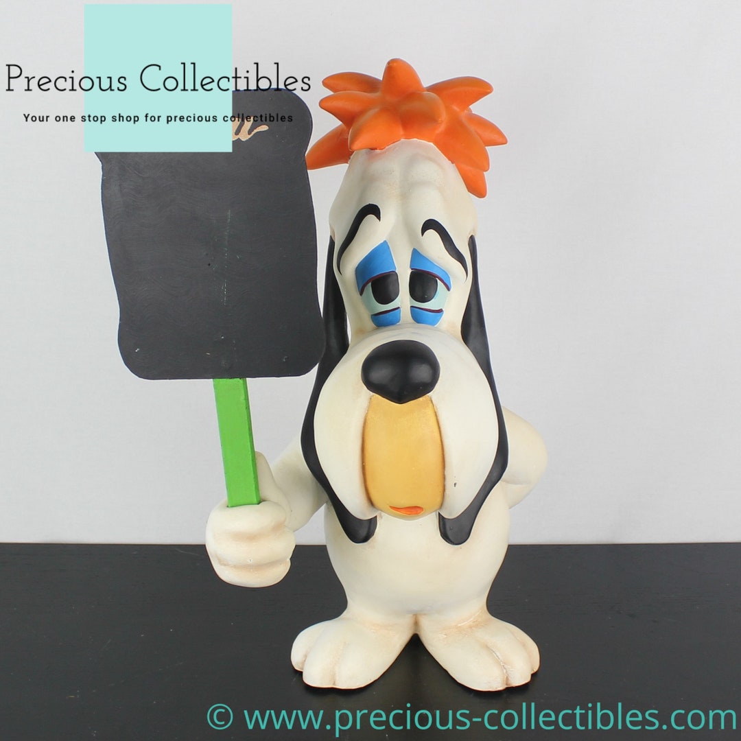 Extremely Rare! Vintage Droopy Statue. Holding a Menubord (chalkboard ...