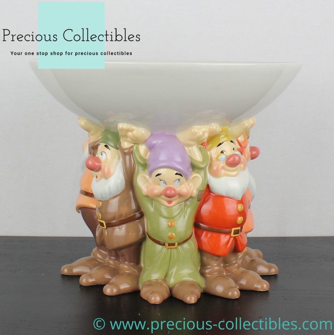 Extremely Rare! Dish of the Seven Dwarfs From Snow White. Made by Walt ...