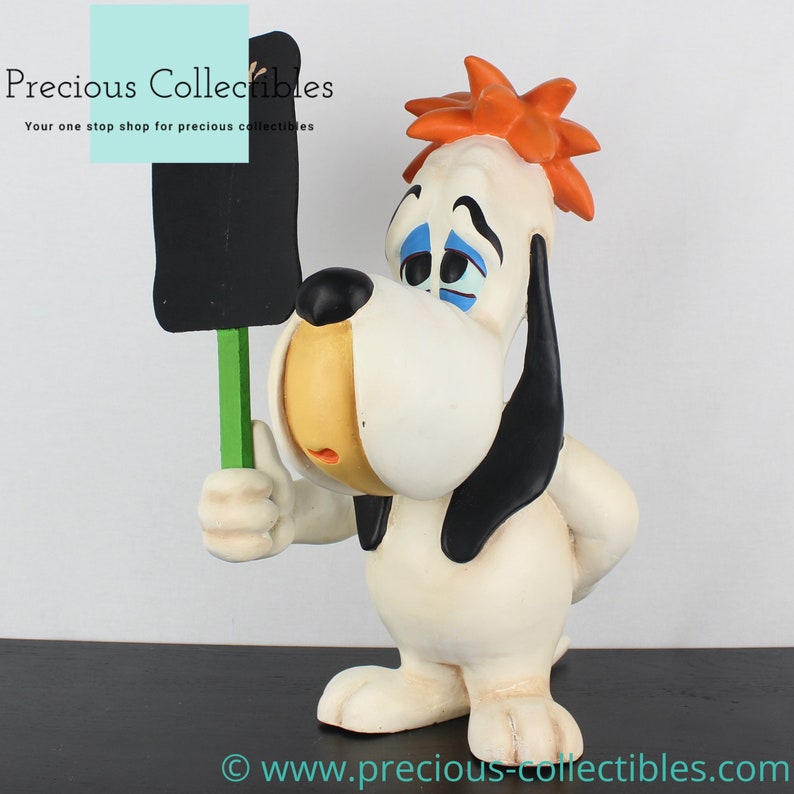 Extremely Rare Vintage Droopy Statue. Holding a Menubord - Etsy