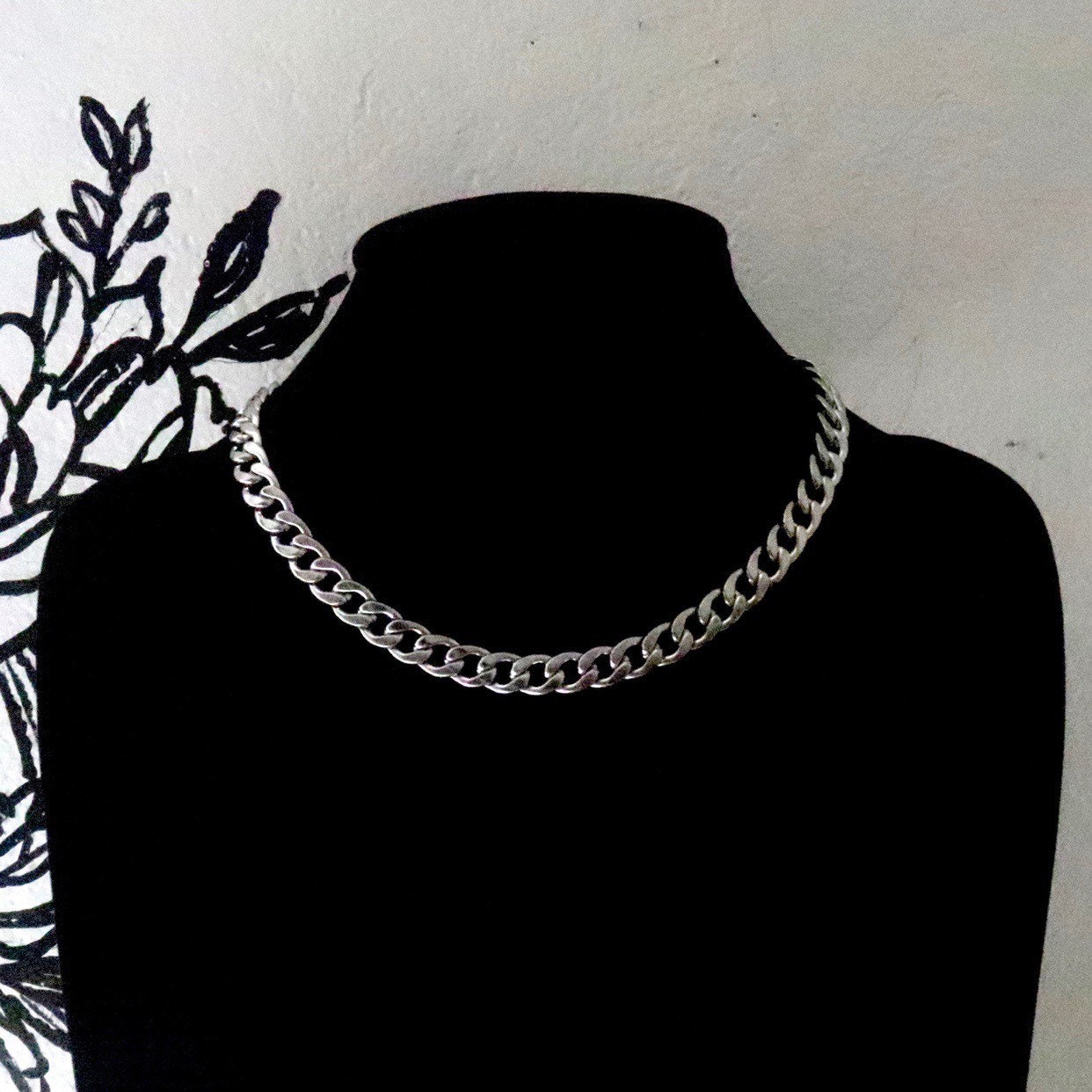 Stainless Steel Curb Chain 9mm Thick Chunky Curb Chain long | Etsy