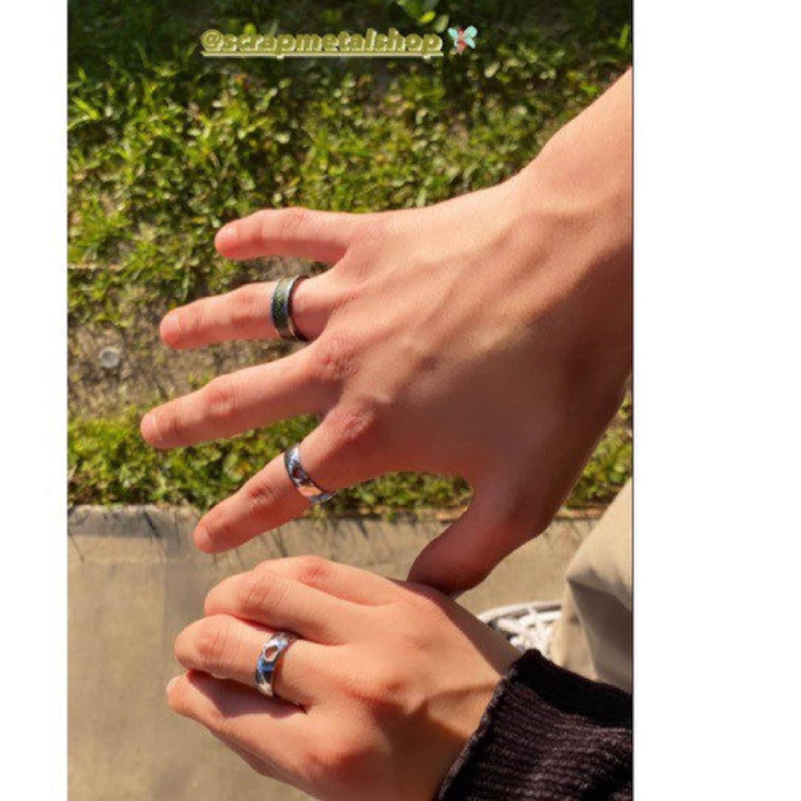 Matching Couple Heart Rings Anniversary Gifts Partners Husband | Etsy