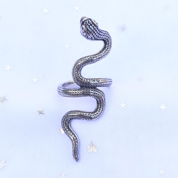 Python Snake Ring Long Ring Stainless Steel Python Ring Large | Etsy