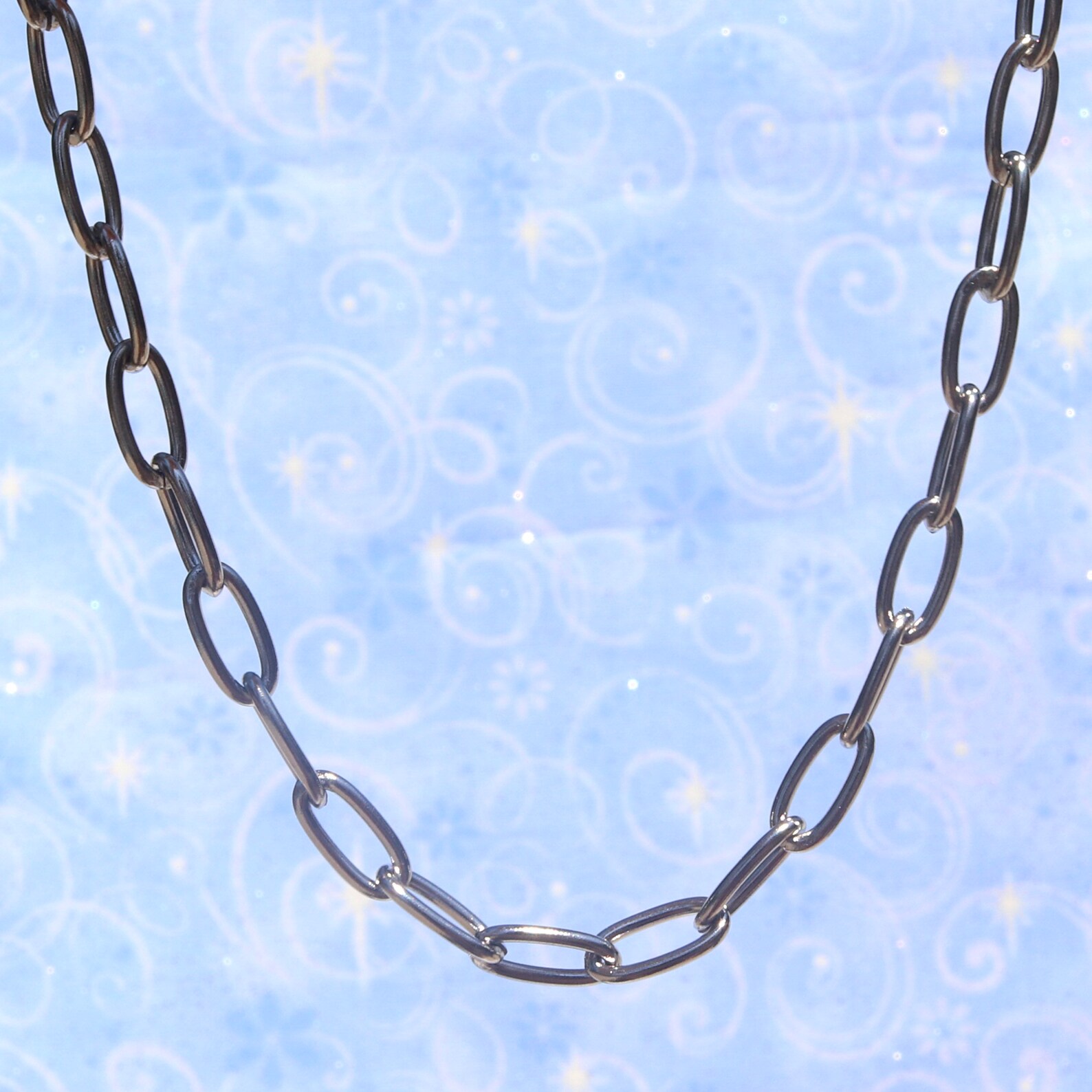 Light Paper Weight Stainless Steel Silver Chain | Etsy