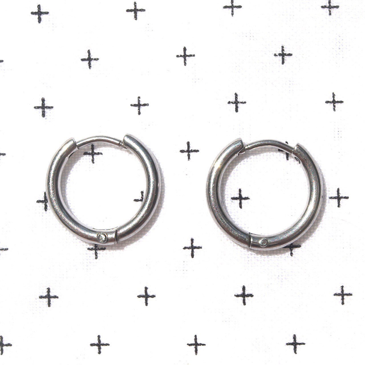 Simple stainless steel hoops | Etsy