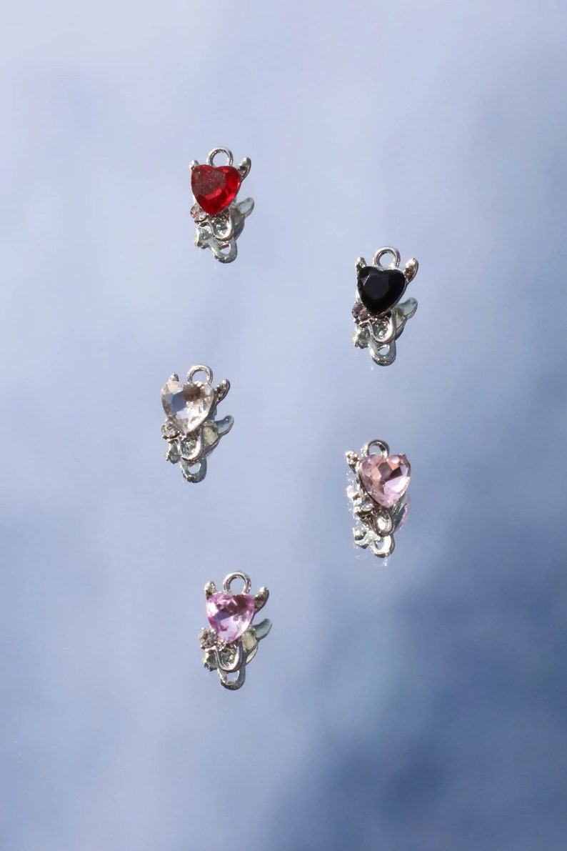 Black Devil Stud Earrings Layering Earrings Everyday Earring Layering ...