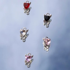 Red Devil Stud Earrings Layering Earrings Everyday Earring Layering ...
