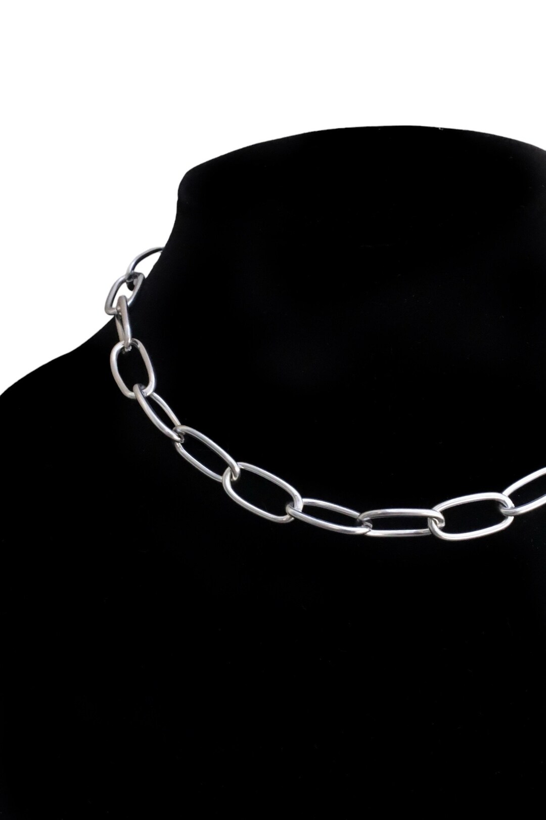 Thick Oval Linked Chain Necklace, Layering Chains, Dainty Chains ...