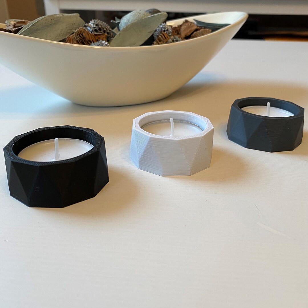 Monochrome 'kintsugi' Tealight Candle Holder | Contemporary Home Decor ...