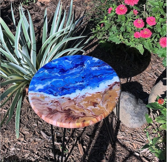 Epoxy resin coffee table for sale store