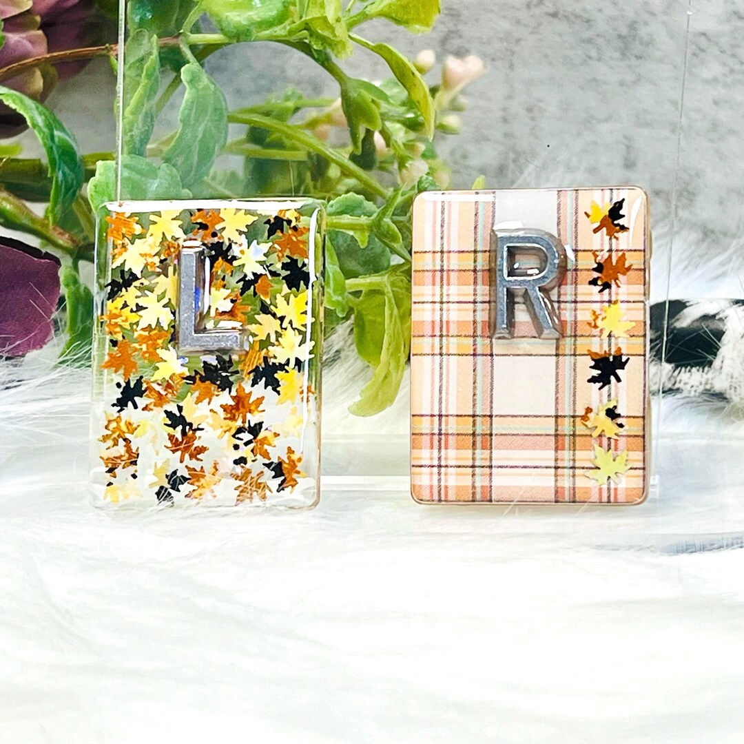 Fall Leaves and Plaid X-ray Markers With 2-3 Lead Initials and Adhesive ...