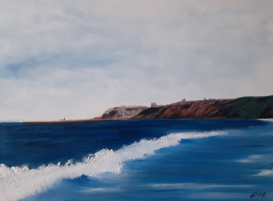 Whitby Shore, Seascape, Beach Painting, Whitby, British Seaside, Goth ...