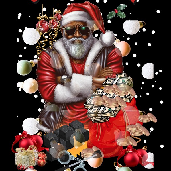 Black Santa - Etsy