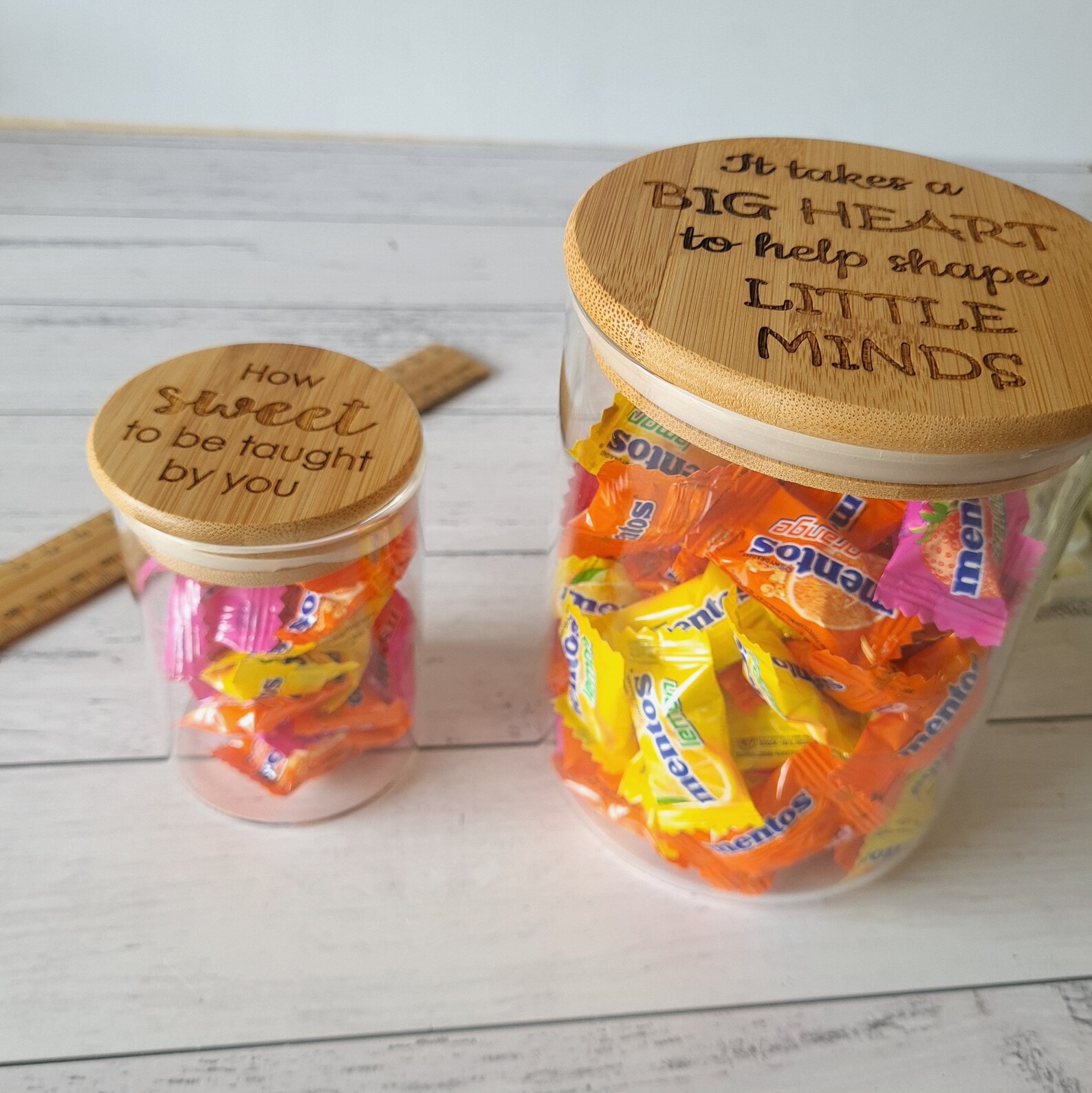 Teacher Jar Appreciation Gift Personalised Thank You Teacher Gift Jars ...