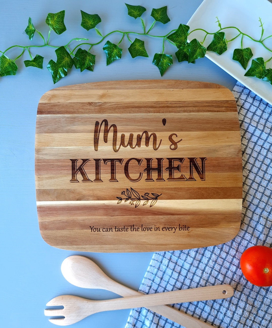 Personalised Mother's Day Chopping Board Mum You Are the World Gift - Etsy