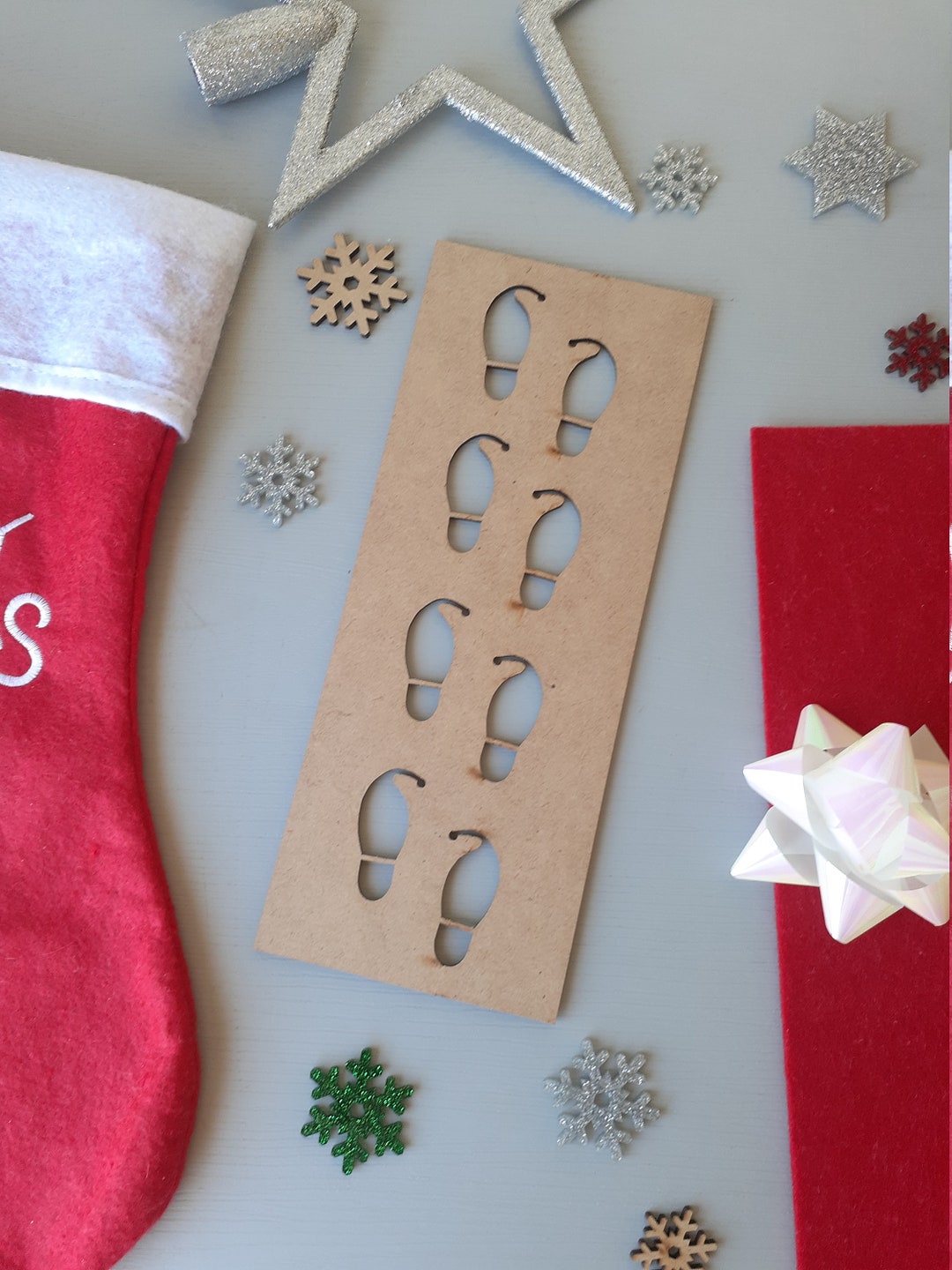 Elf Feet Stencil Santa Foot Print Boot Stencil Santa Feet Cut Out - Etsy