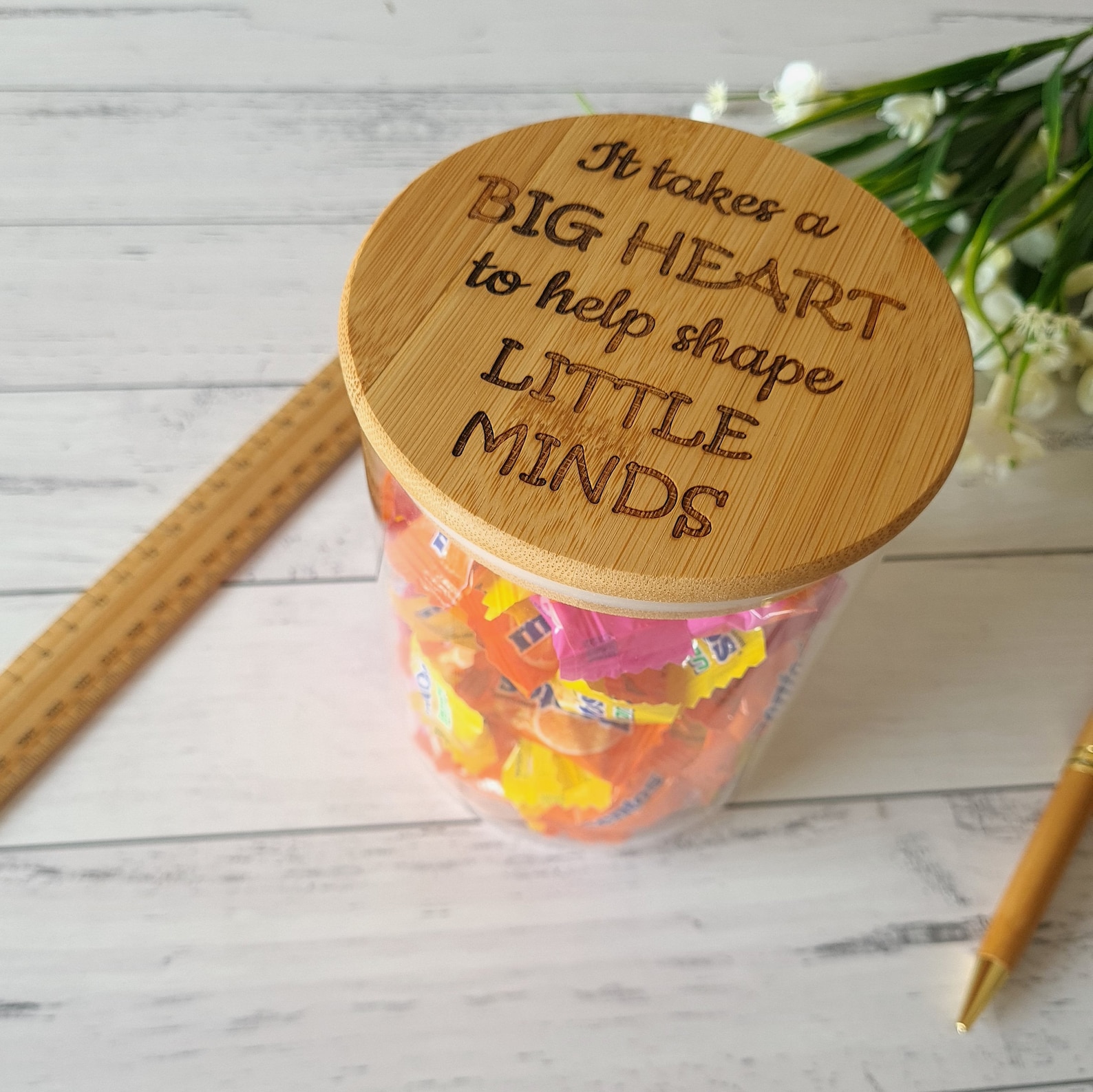 Teacher Jar Appreciation Gift Personalised Thank You Teacher Gift Jars ...