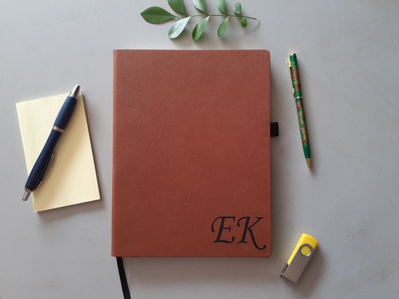 Personalized Notebook Engraved Rawhide Leather Journal Custom | Etsy ...