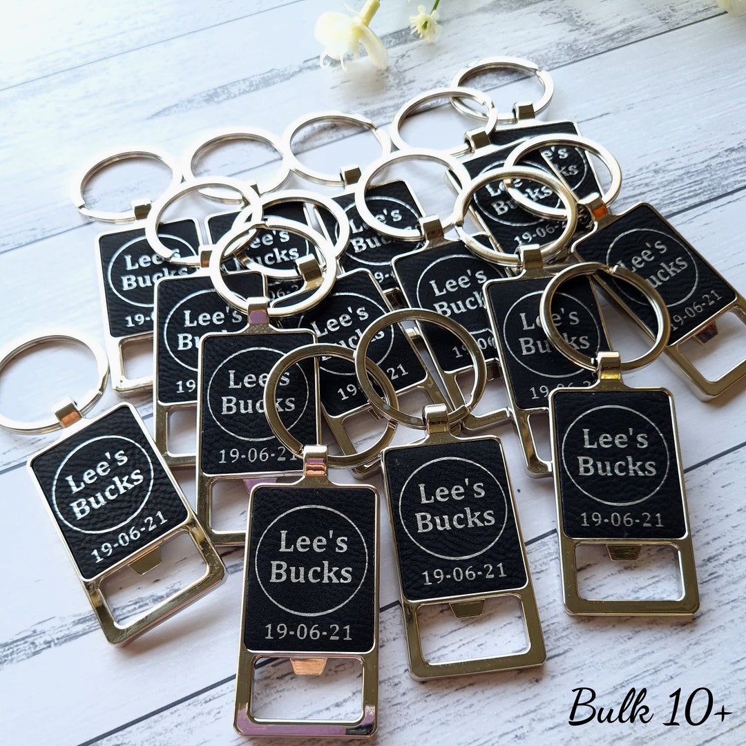 BULK Keyring Your Logo Here Business Keyrings Wedding Favour Company ...