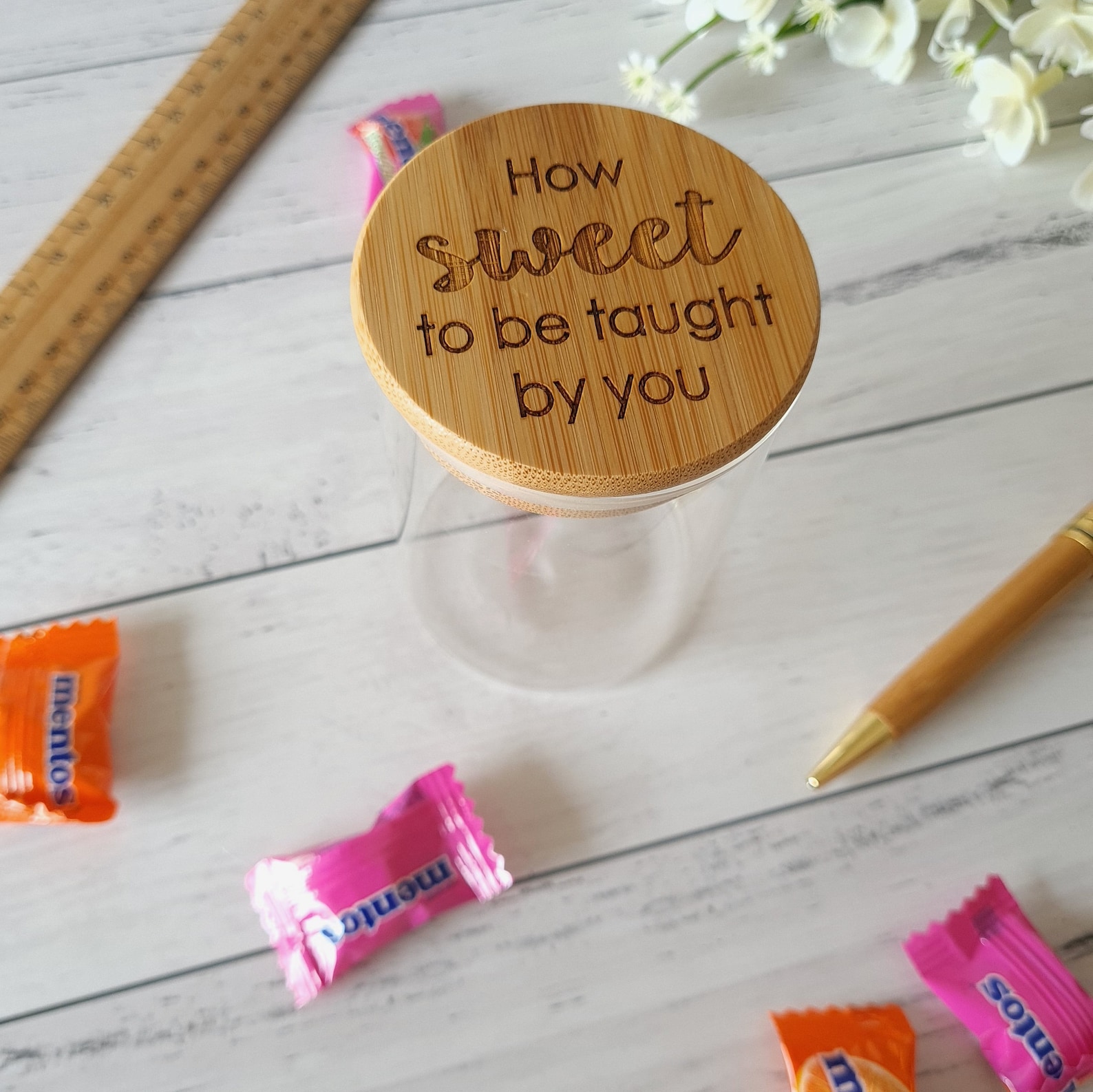 Teacher Jar Appreciation Gift Personalised Thank You Teacher Gift Jars ...