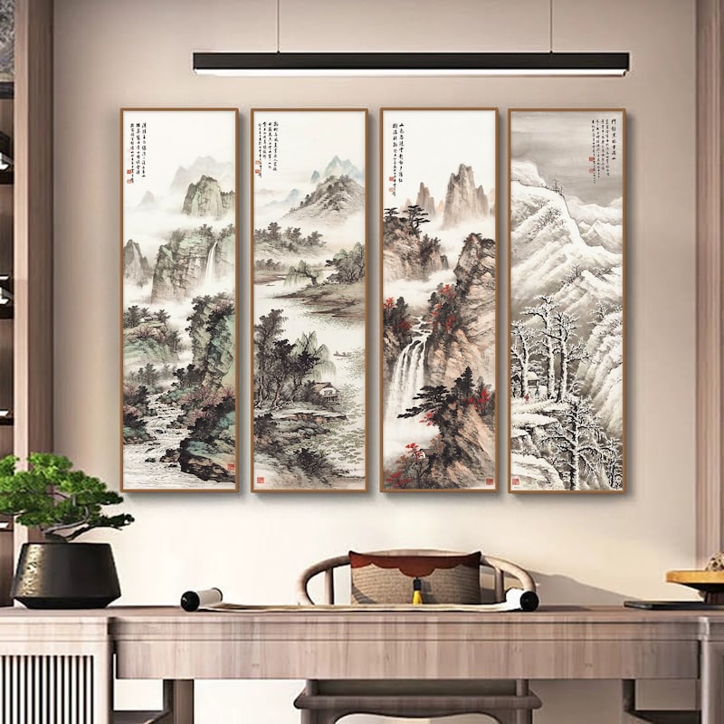 Chinese Seasons Scrolls - Etsy
