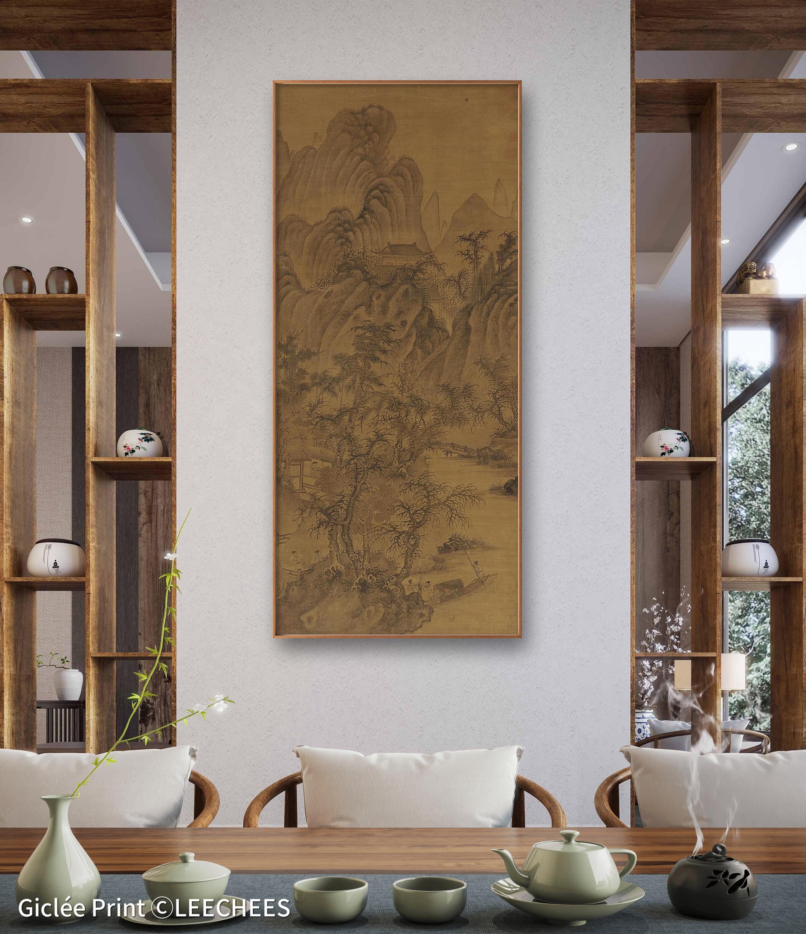 Return to the Village/ Song Dynasty/ Guo Xi, Ancient Chinese Landscape ...
