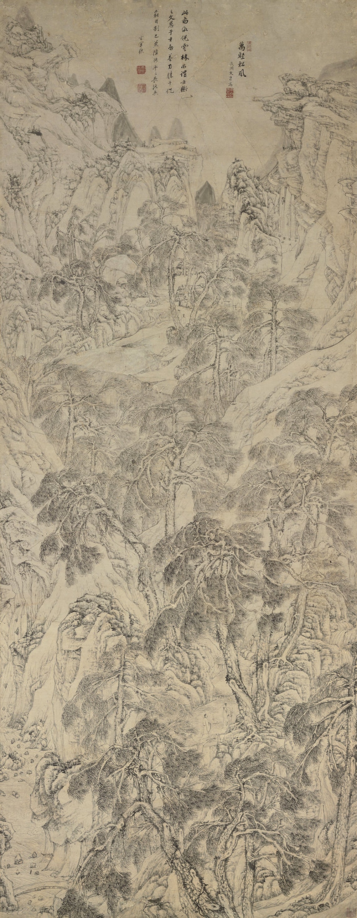 Thousands of Pine Trees in the Wind/ Ming Dynasty /wen Boren, Ancient ...