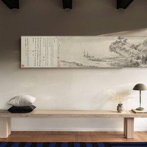 Extra Long Horizontal Narrow Landscape Art Print, Long Wall Art, Long ...