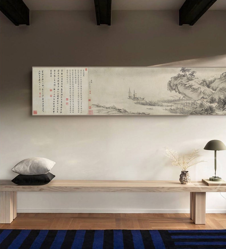 Extra Long Horizontal Narrow Landscape Art Print Long Wall - Etsy