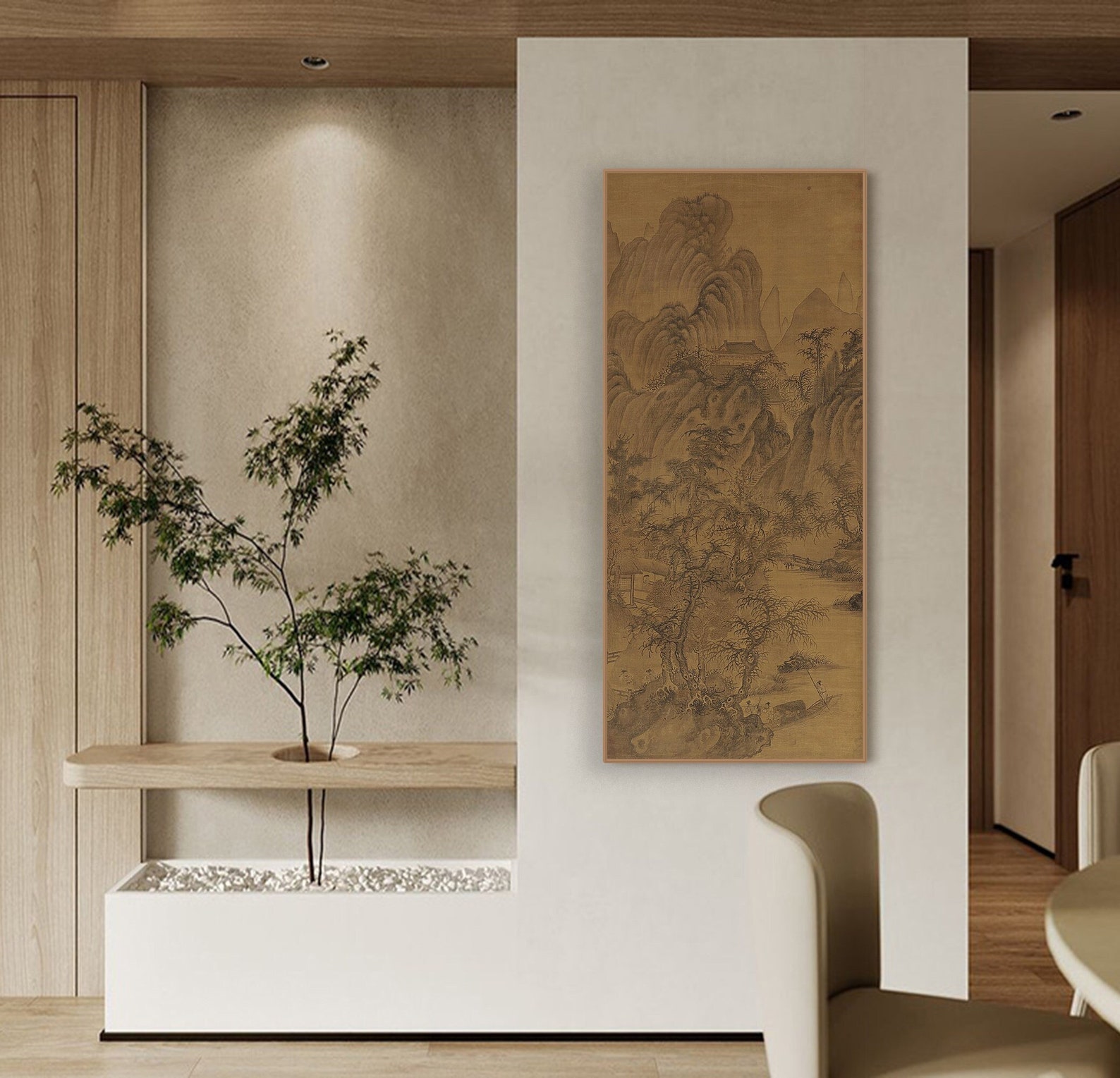 Return to the Village/ Song Dynasty/ Guo Xi, Ancient Chinese Landscape ...