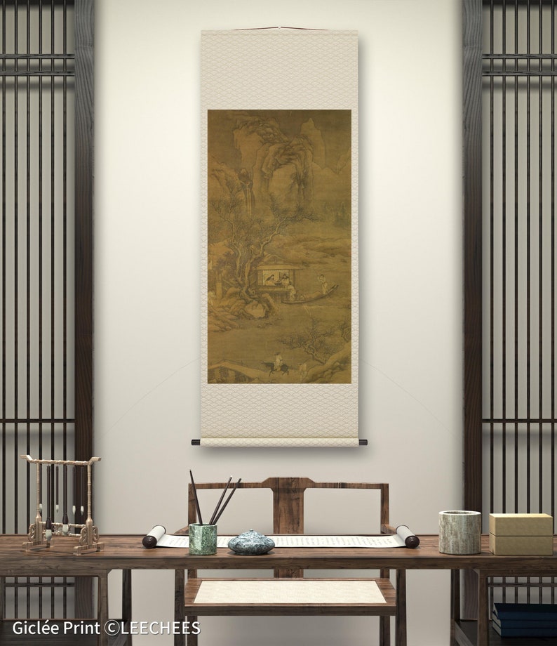 Snow Clearing on Cold Mountain/ Northern Song Dynasty /guo Xi, Antique ...