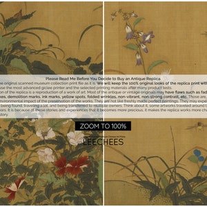 Long Scroll of Chinese Botanic Wall Art, Art Print, Five Dynasties ...