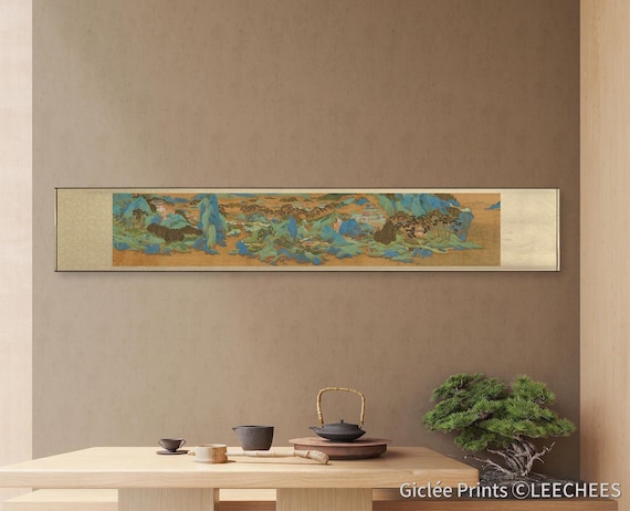 Extra Long Horizontal Narrow Shan Shui Scroll Giclee Print - Etsy