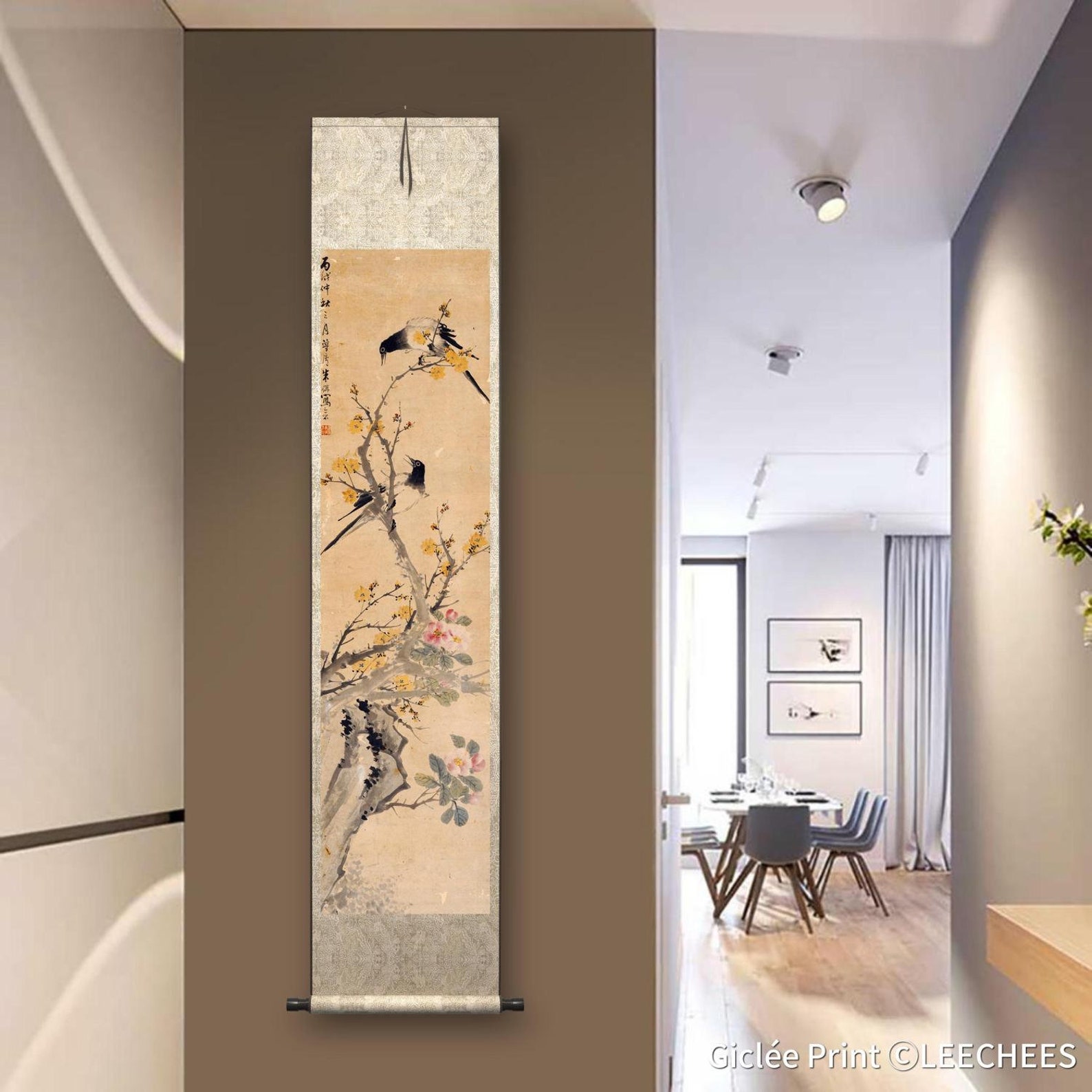 Wintersweet, Chinese Magpie, Chinese Ancient Painting Replica, Antique ...