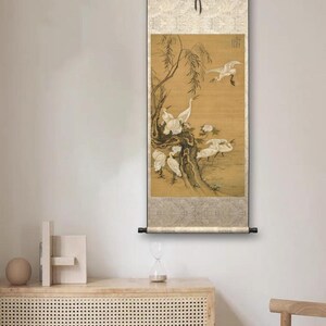 Gongbi Egrets, Leng Mei, Chinese Ancient Meticulous Painting, East ...
