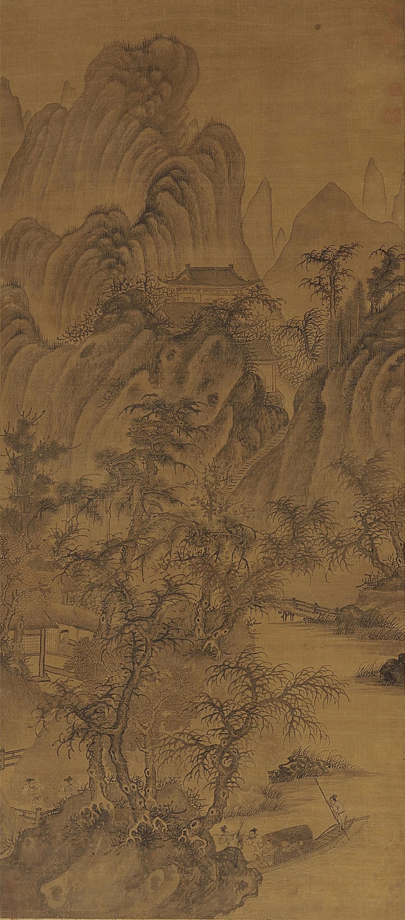 Return to the Village/ Song Dynasty/ Guo Xi, Ancient Chinese Landscape ...