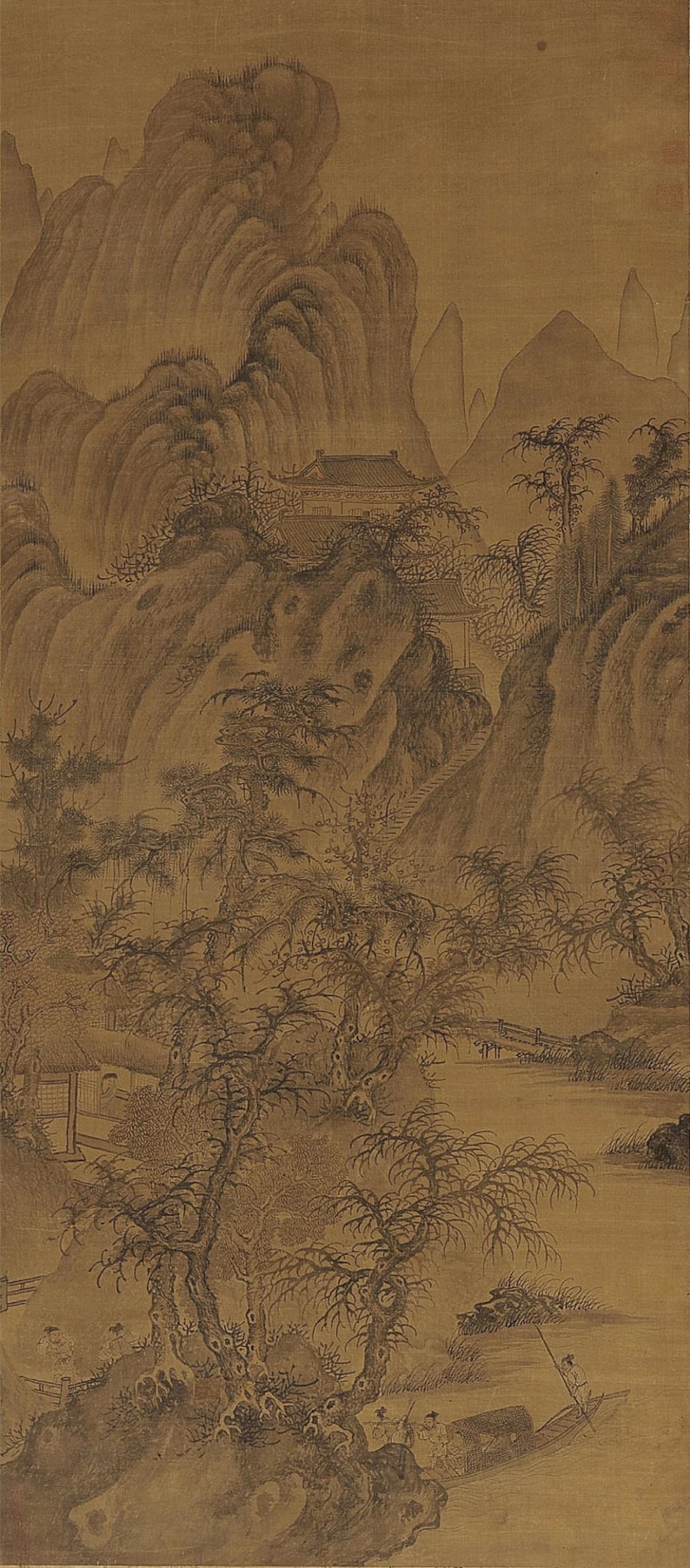 Return to the Village/ Song Dynasty/ Guo Xi, Ancient Chinese Landscape ...