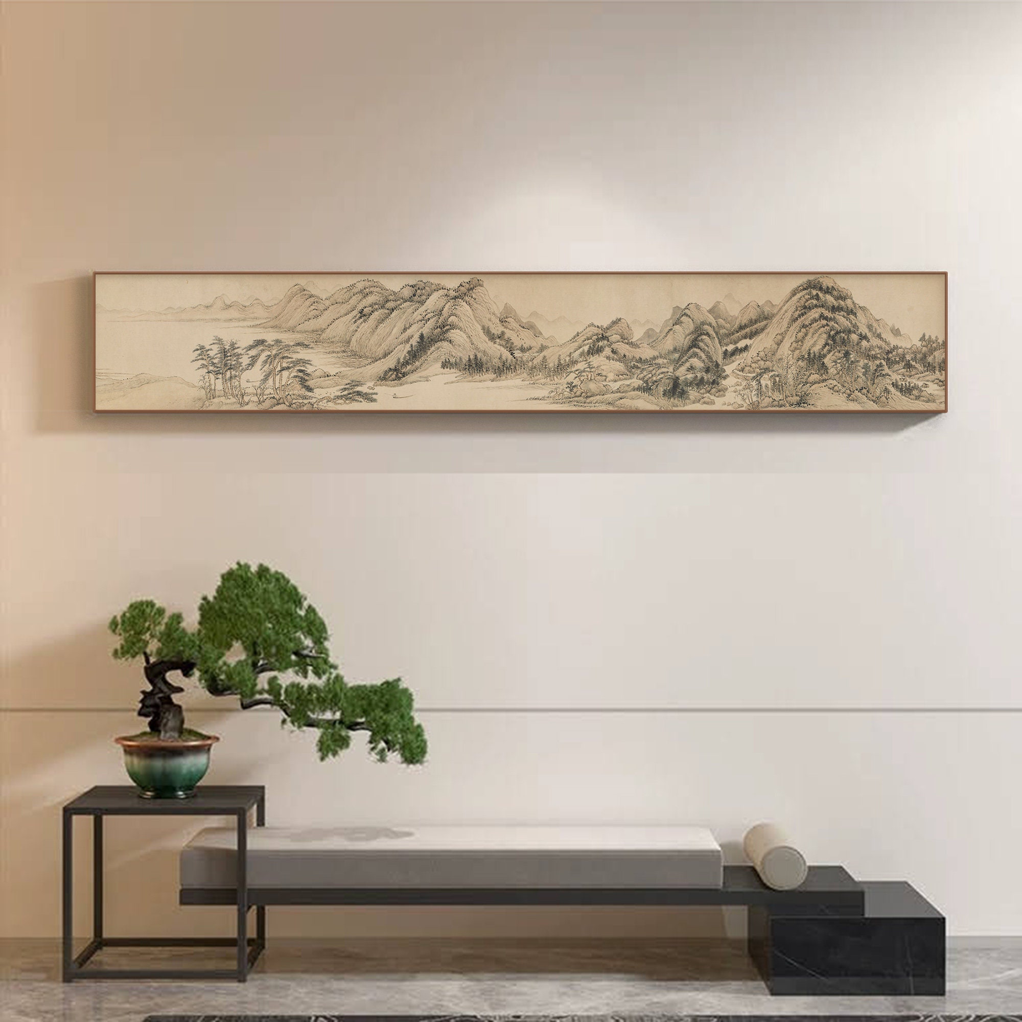 Dwelling in the Fuchun Mountains, Wang Hui, Antique Shan Shui Painting ...