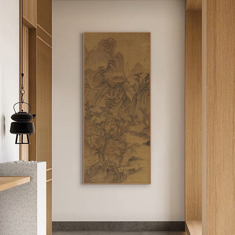 Return to the Village/ Song Dynasty/ Guo Xi, Ancient Chinese Landscape ...