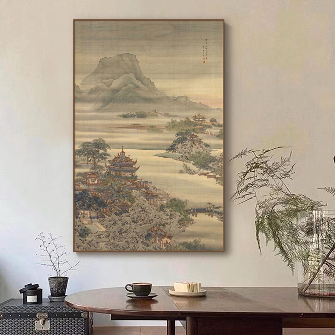 Han Palace Spring Dawn/ Qing Dynasty /yuan Yao, Chinese Ancient Palace ...