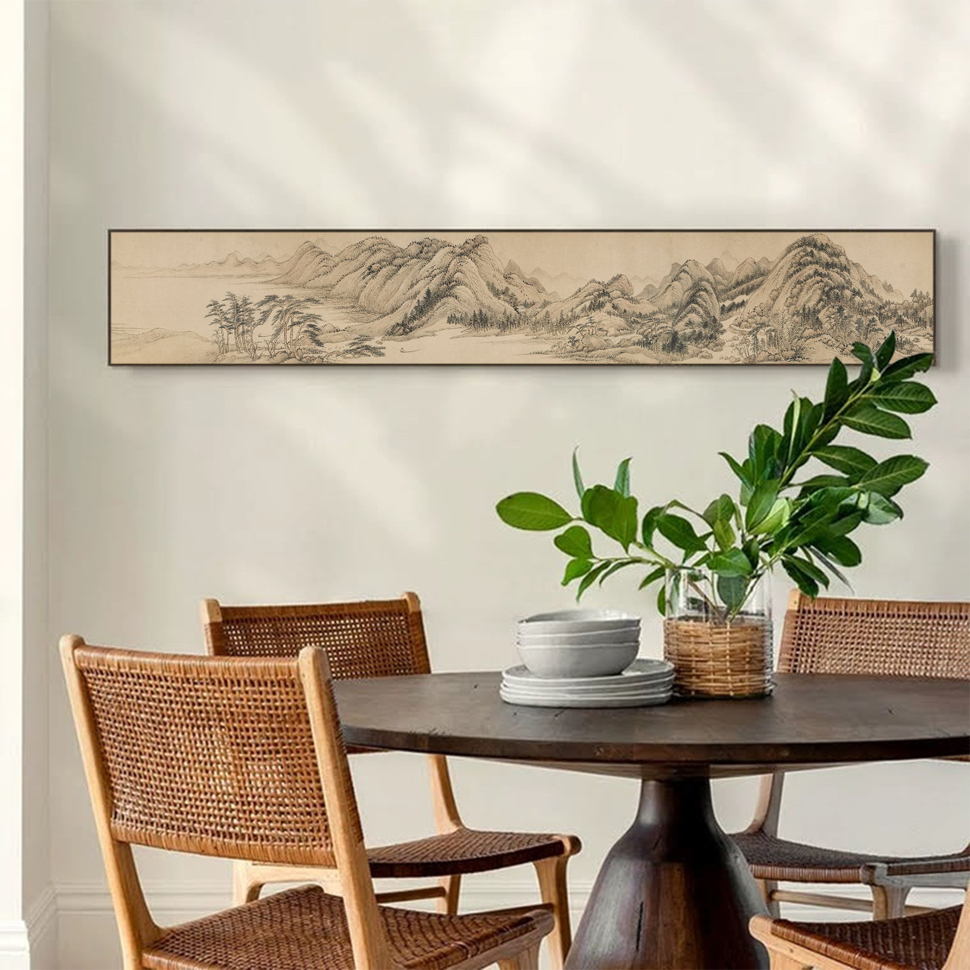 Dwelling in the Fuchun Mountains, Wang Hui, Antique Shan Shui Painting ...