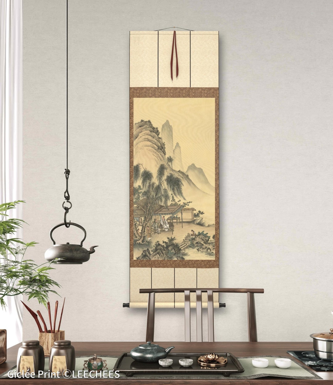 Chinese Literati Landscape Painting Vintage Shan Shui Art - Etsy