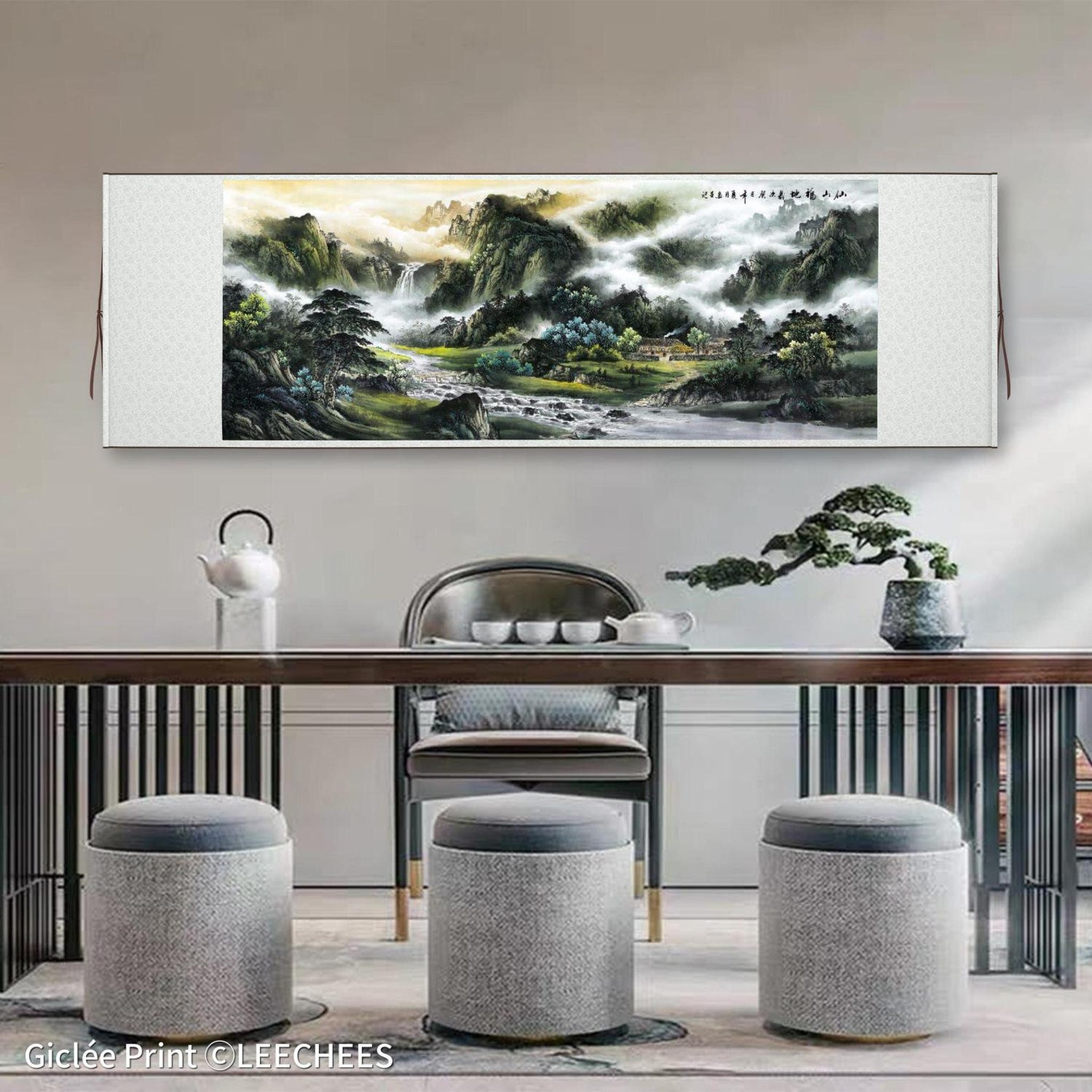 The Homeland is Beautiful and Charming, Spring Scenery Ink Brush ...